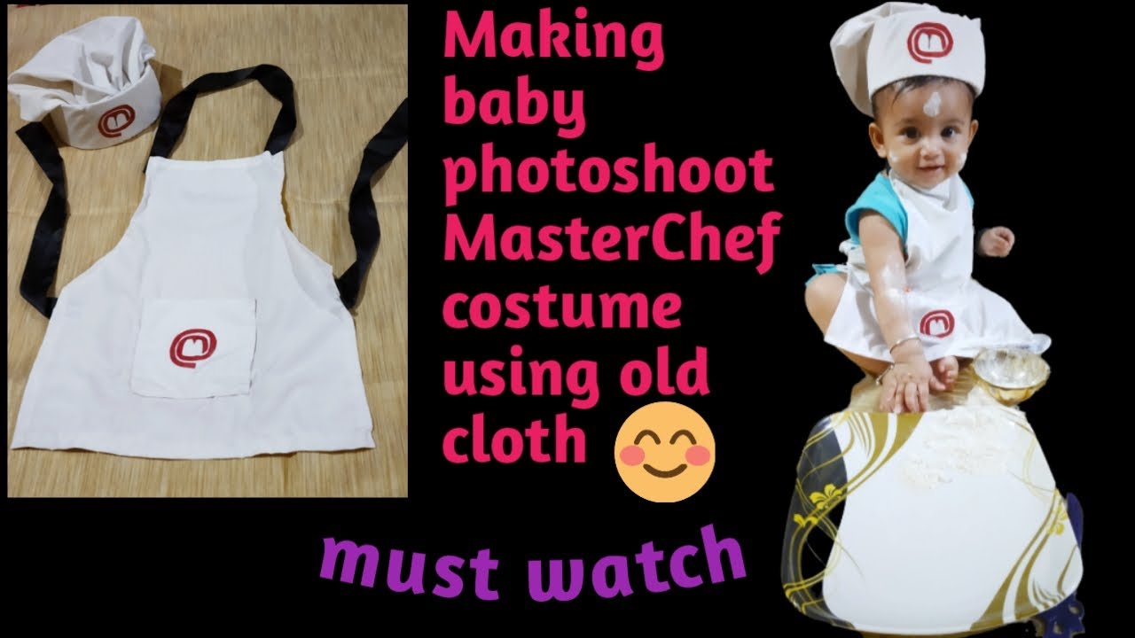 DIY Masterchef costume for Baby Photoshoot | How to make MasterChef ...