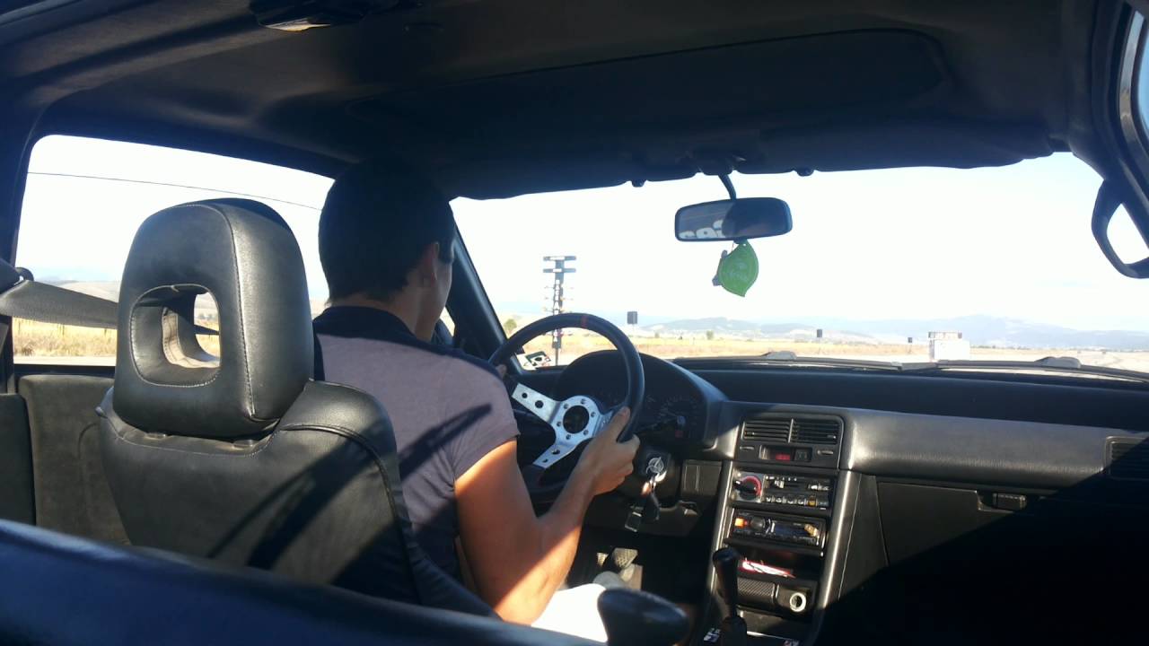 Honda crx d16a9 black 130hp stock onboard - YouTube