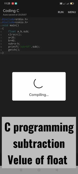 c programming subtraction (velue of float)#subtraction #programming #videos #shorts #coding ...