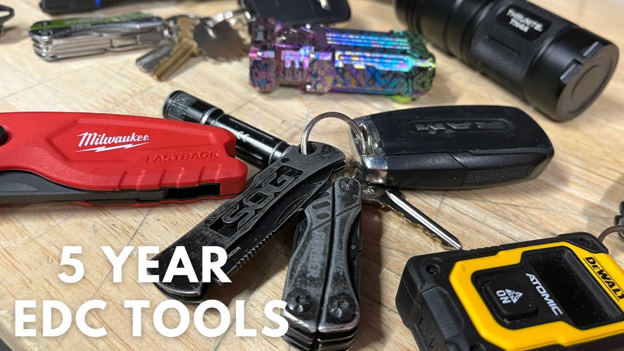 5 Years of EDC Tools | What I Carry Every Day | Dewalt Milwaukee SOG ...