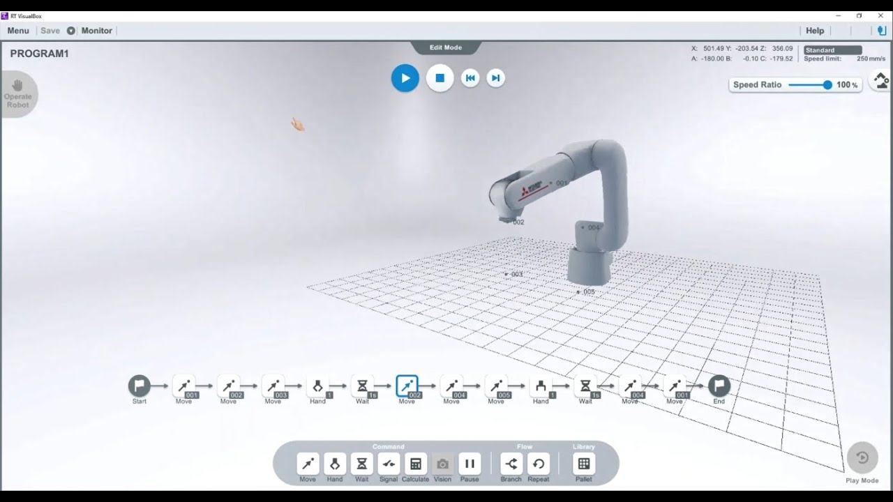 MELFA ASSISTA RT VisualBox - YouTube