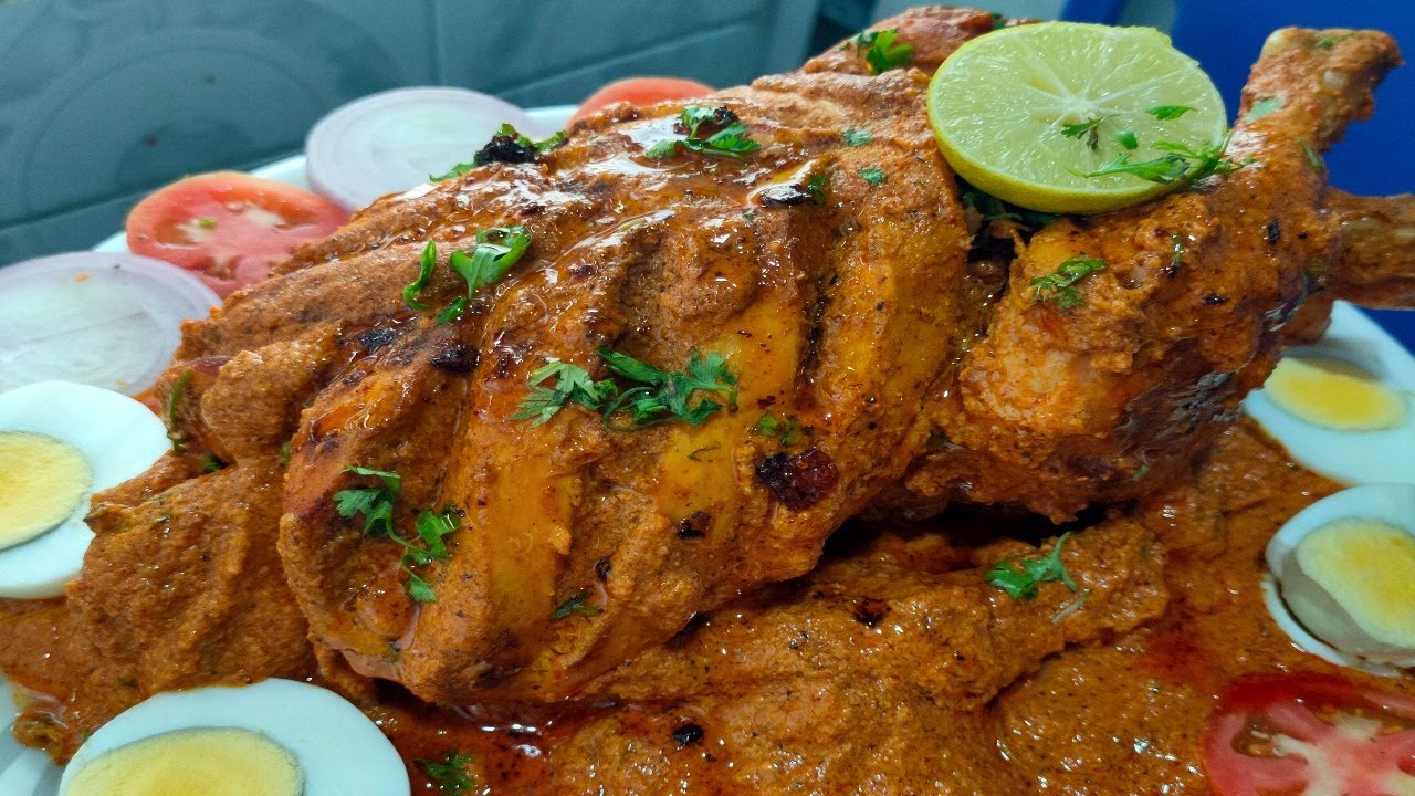 Bharleli Kombdi | Gatari Special | Stuffed Chicken with Gravy - YouTube