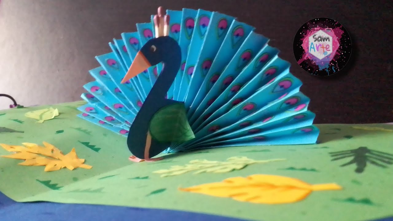 Pavo Real Pop Up - Sam Arte. - YouTube