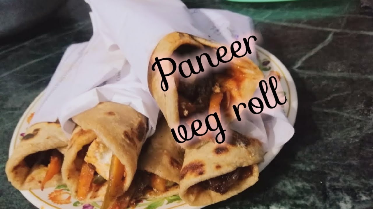 paneer roll|paneer frankie recipe|Easy Paneer Roll recipe|veg franki ...