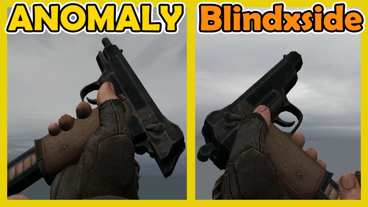 STALKER ANOMALY - Blindside's Weapon Reanimation Comparación | Pistolas ...