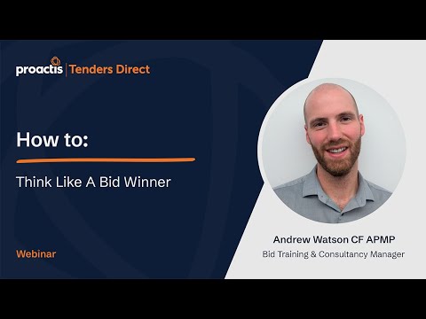 How to think like a bid winner | Tenders Direct - YouTube