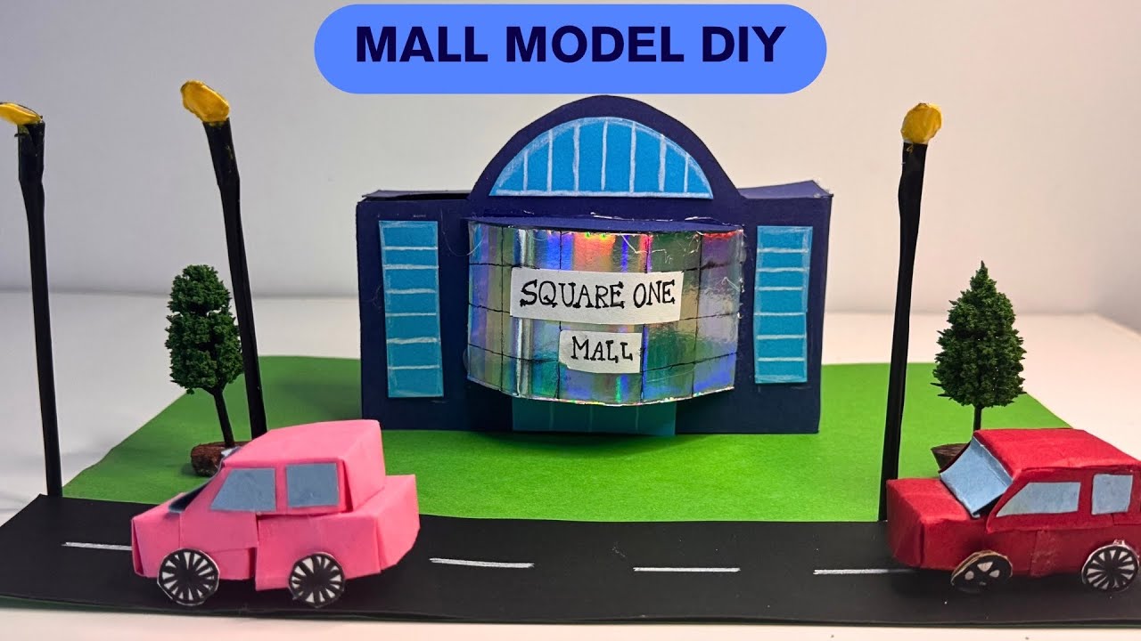 DIY Mall Model | Cardboard Shopping Mall | Easy School Project Idea ...