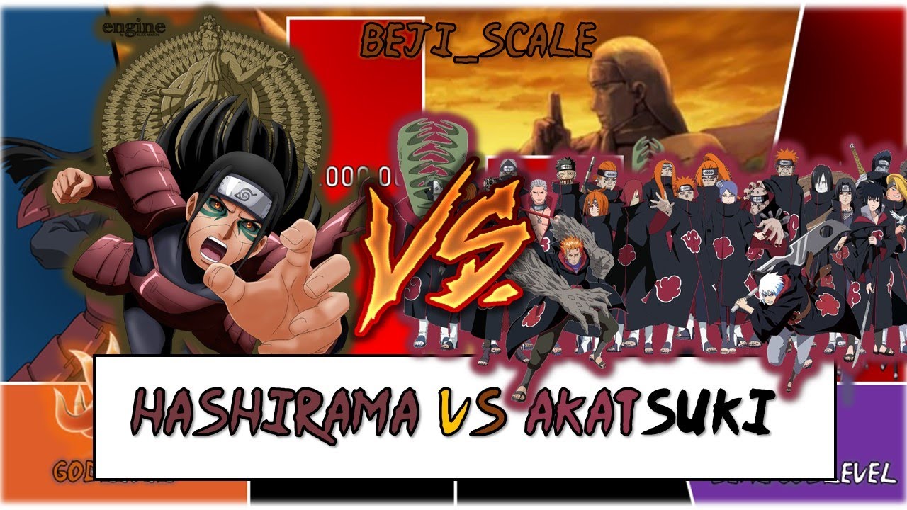 HASHIRAMA VS AKATSUKI POWER LEVELS - 2022 - Beji_Scale YouTube - YouTube