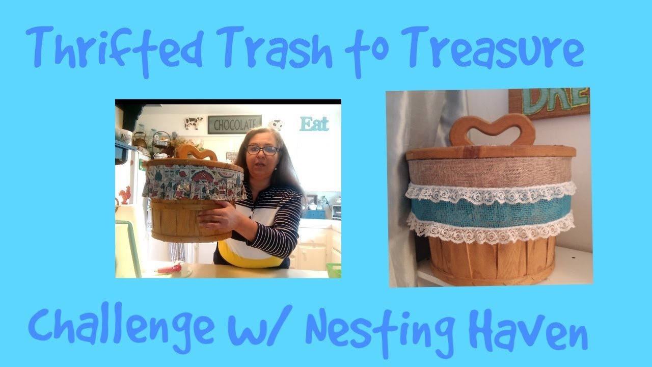 Thrifted Trash to Treasure Challenge w/ Nesting Haven - YouTube
