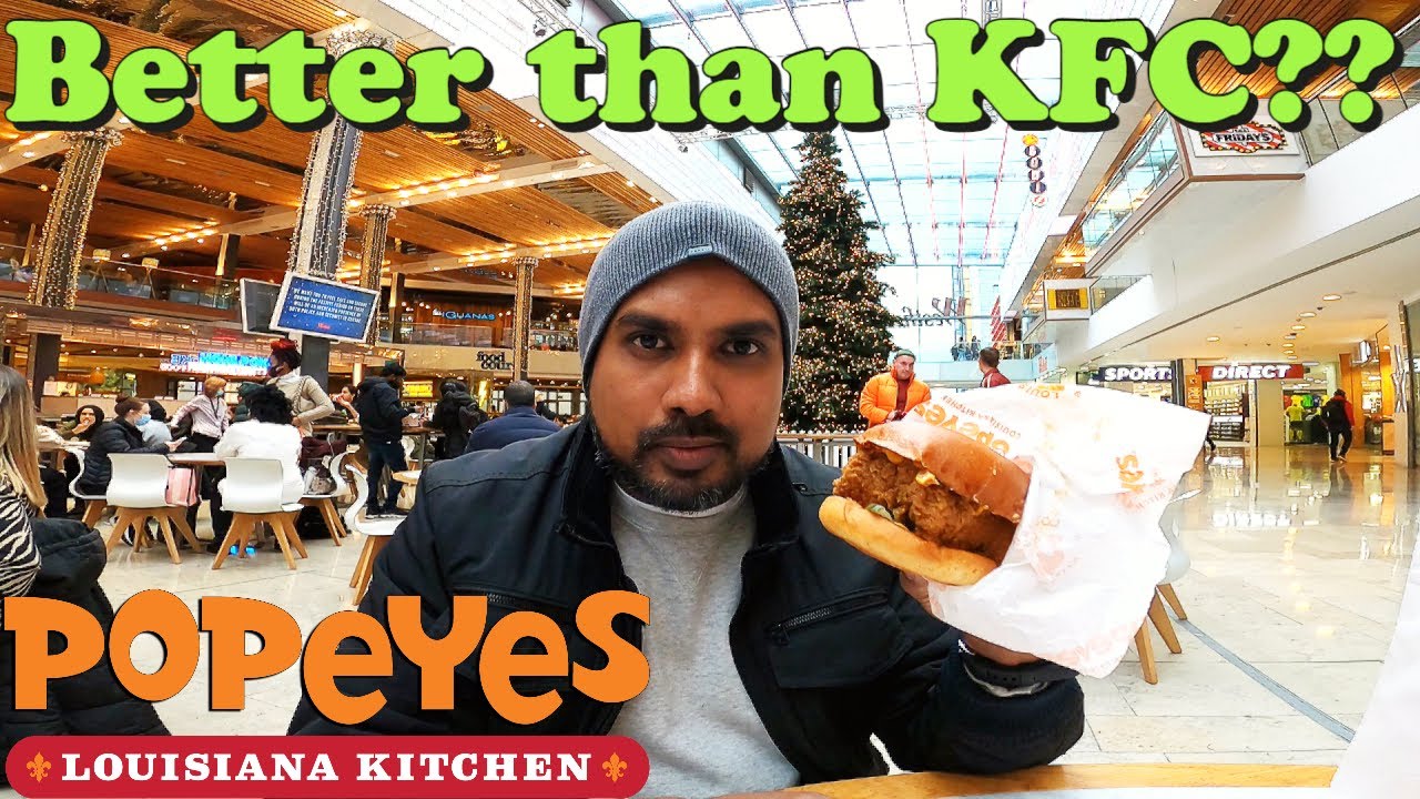 Trying Popeyes fried chicken for the first time - in the UK! - YouTube