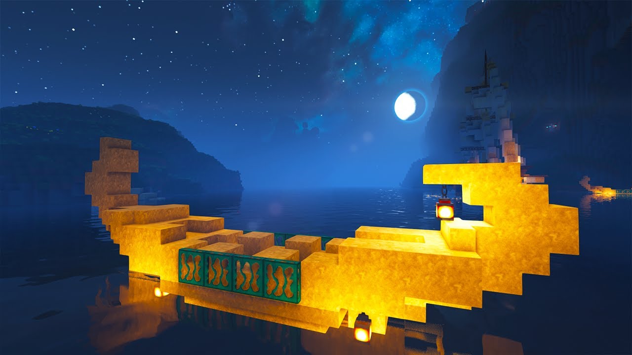 Minecraft Small Boat Tutorial Part 2 of 2 - YouTube