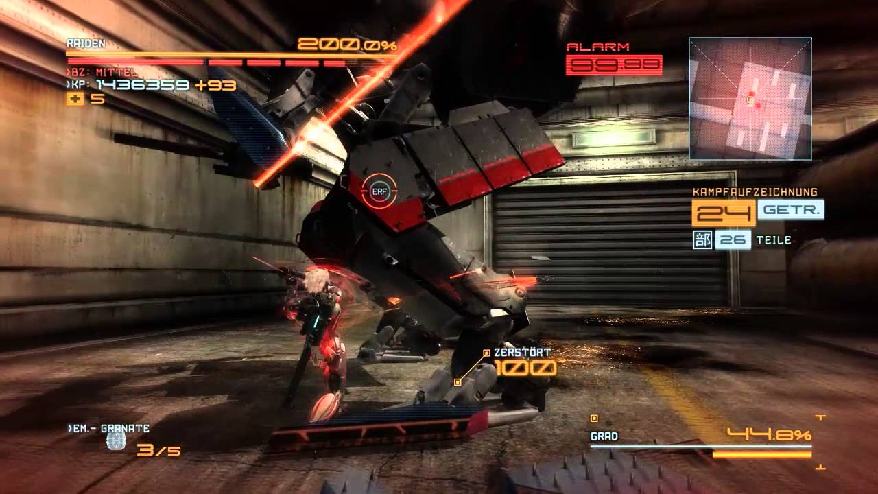 Metal Gear Rising Revengeance: GRAD (No Damage/S-Rank/Revengeance ...