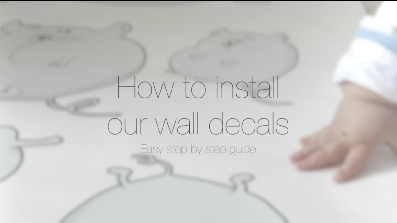 How to install a wall decal / wall stickers | bubbles and bubbles ...