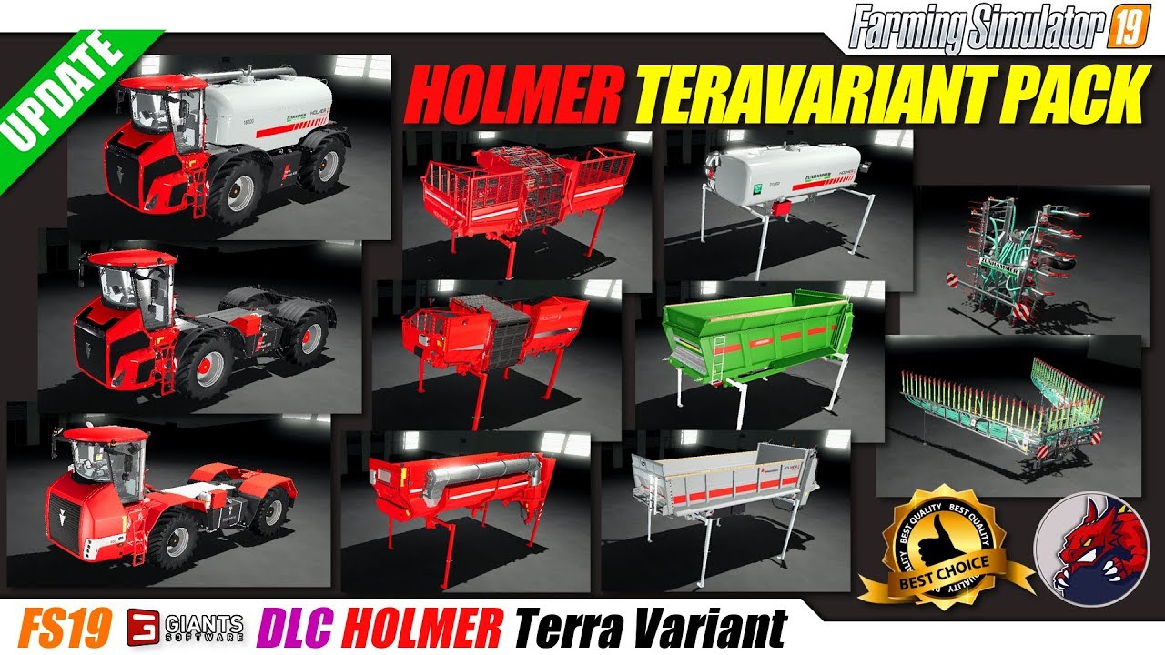 FS19 | HOLMER Terra Variant DLC v1.0.0.1 - review - YouTube