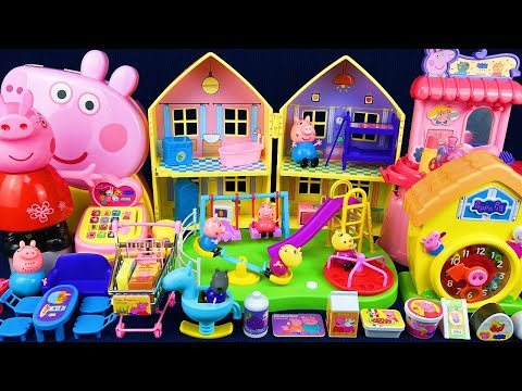 10 Minutes Satisfying with Unboxing Peppa Pig Playground Toy Set Review Toys | ASMR 