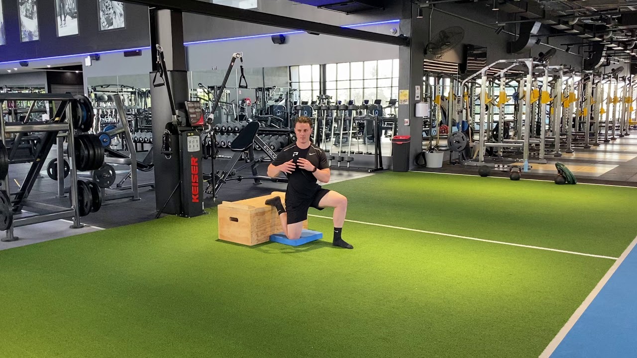 Hip Mobility- Isometric Couch Stretch + Rotation - YouTube