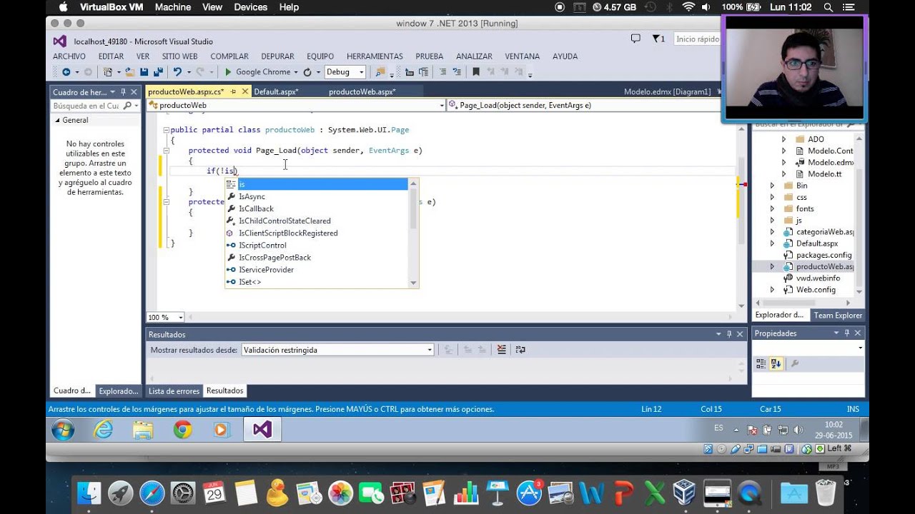 07 AGREGAR Y MOSTRAR PRODUCTOS ENTITY FRAMEWORK ASP.NET - YouTube