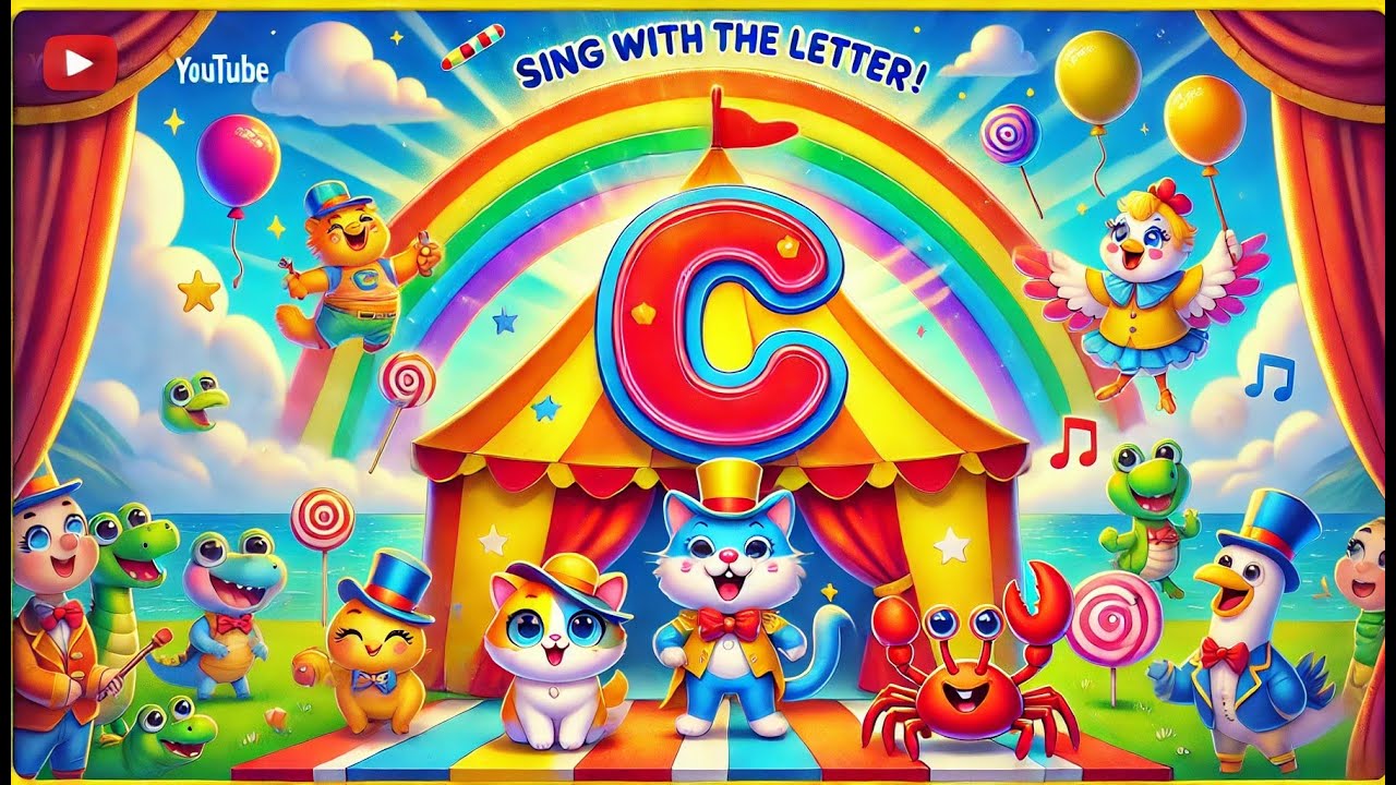 Letter C Alphabet Song for Kids - LEVEL 04 | Kids Song | English - YouTube