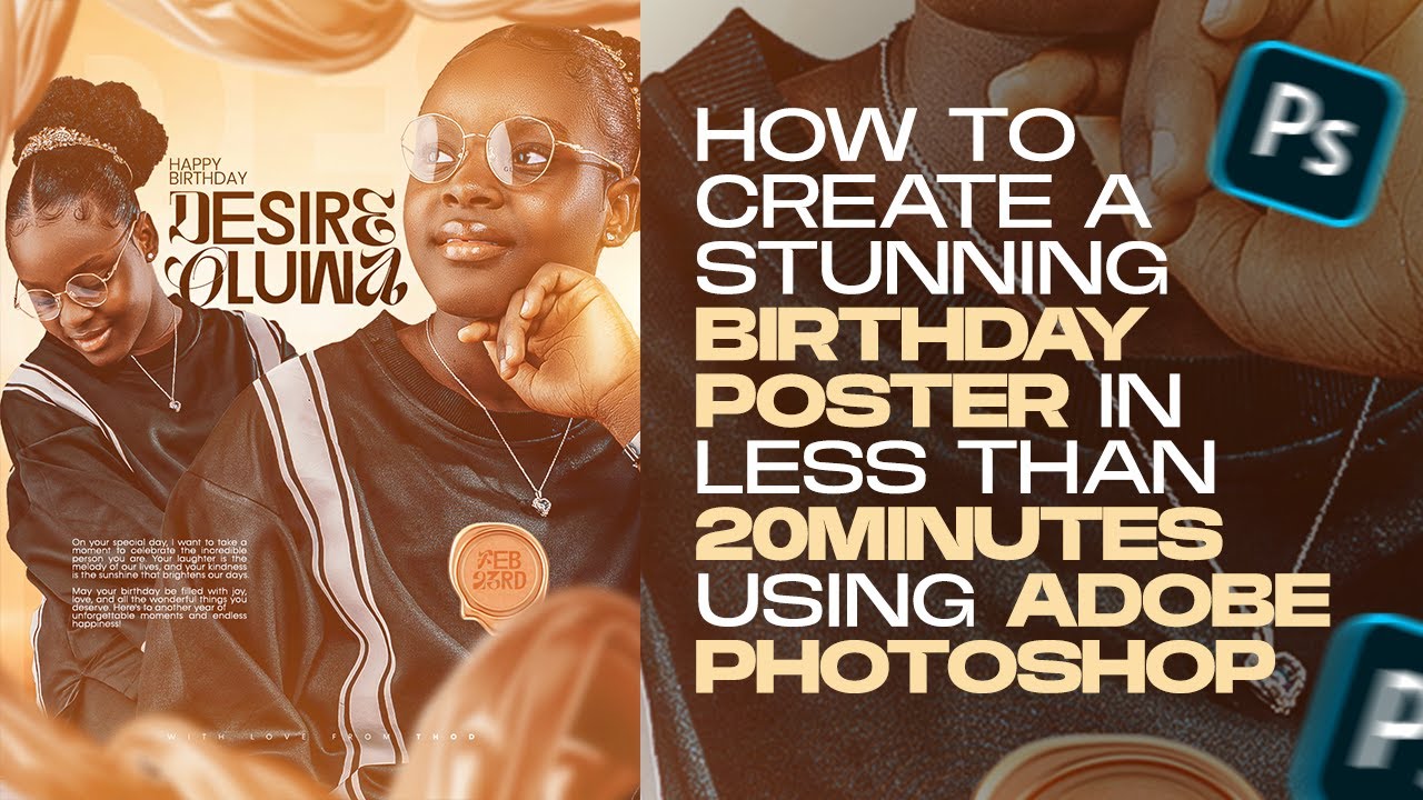 HOW TO CREATE A BEAUTIFUL BIRTHDAY DESIGN IN LESS THAN 20MINS USING ...