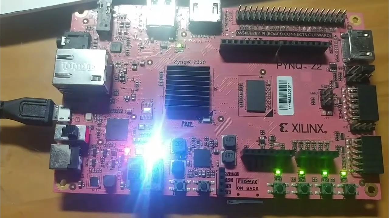 기초디지털실험 week4 - shift register running on PYNQ-Z2 - YouTube