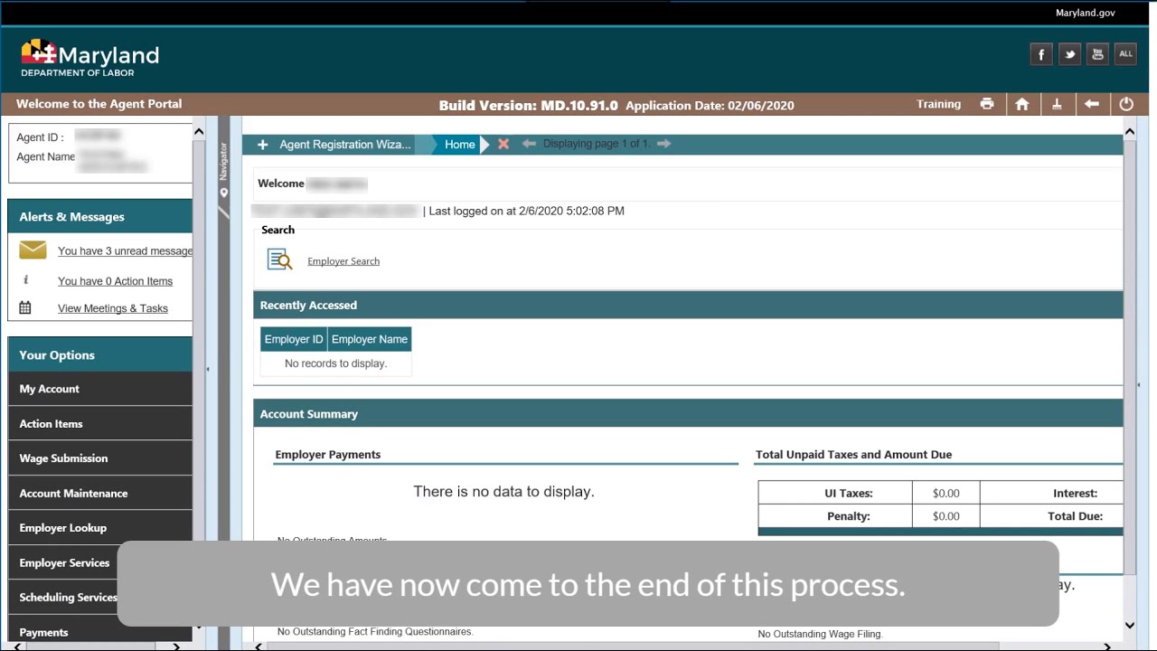 Maryland Unemployment Insurance BEACON Third Party Account Registration ...
