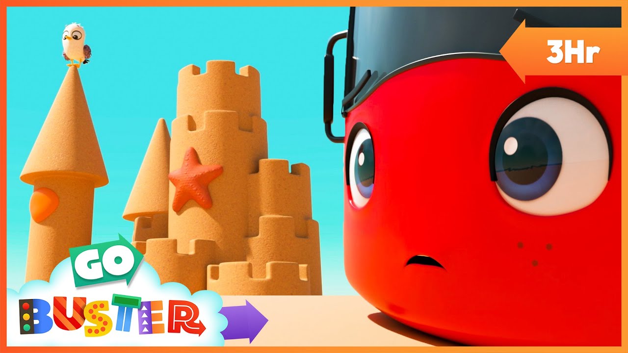 Buster And The Amazing Sandcastle! 🏖️| Buster and Friends | Kids ...