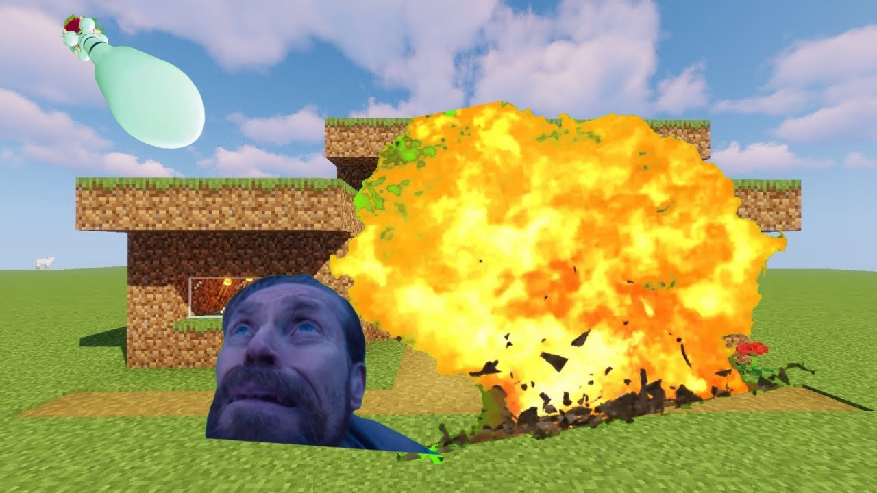 cách BẮN banh xác nhà thằng bạn trong MINECRAFT - YouTube