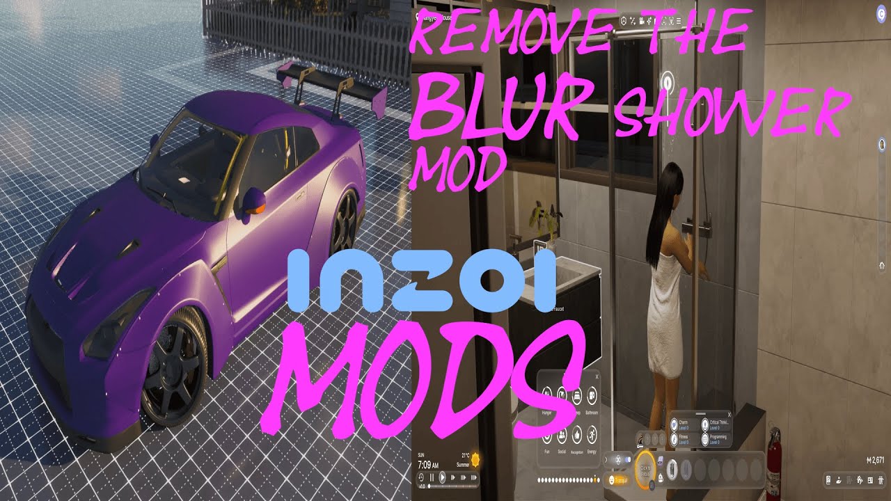 Inzoi MODS: Unlock INSANE MODS for Inzoi(NEW NO BLURRED SHOWERS MOD ...