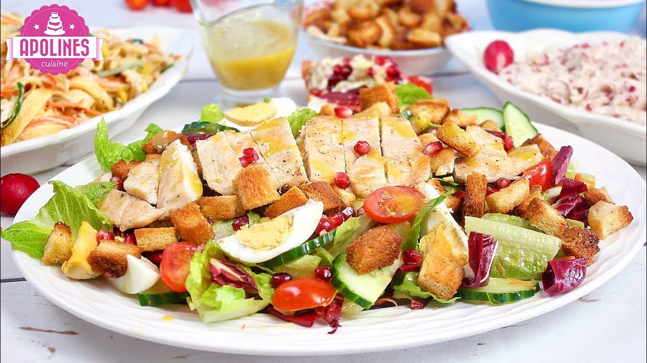 გემრიელი სალათები ქათმის ფილეთი - salatebi qatmis fileti / Easy Chicken ...
