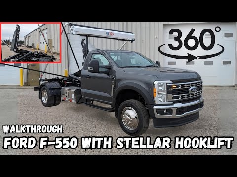FORD F-550 With Stellar NXT Hooklift Walkthrough - YouTube