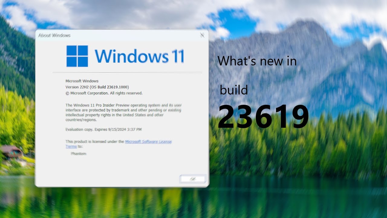 Windows 11 Dev build 23619 and what's new - meetings and nudges - YouTube