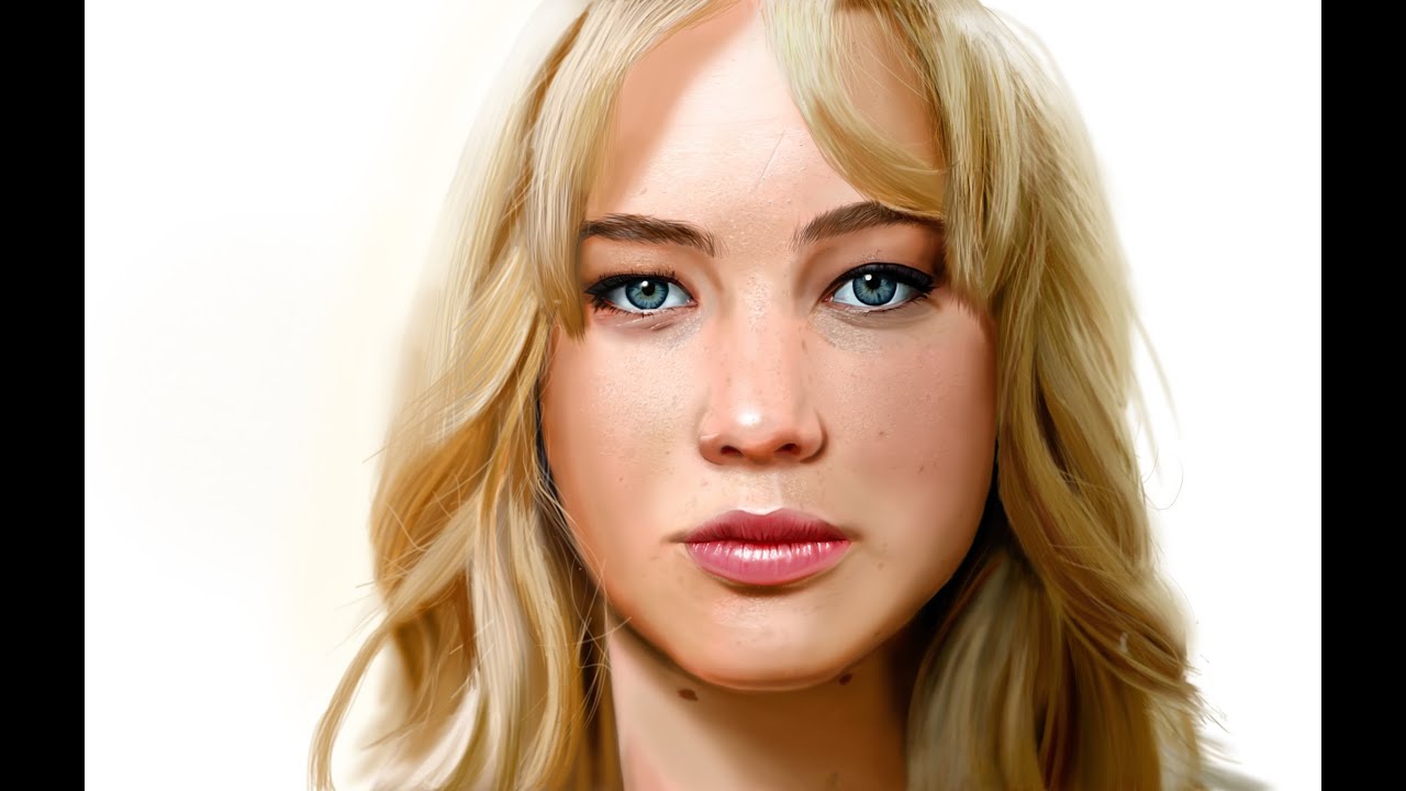 100!!! Jennifer Lawrence Speedpainting!! by davide ruvolo speedpainter ...