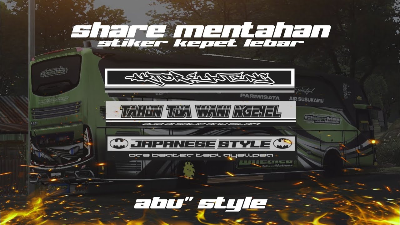SHARE !! MENTAHAN STIKER KEPET LEBAR CUSTOM MBOIS POLL 🤩🤩# ...