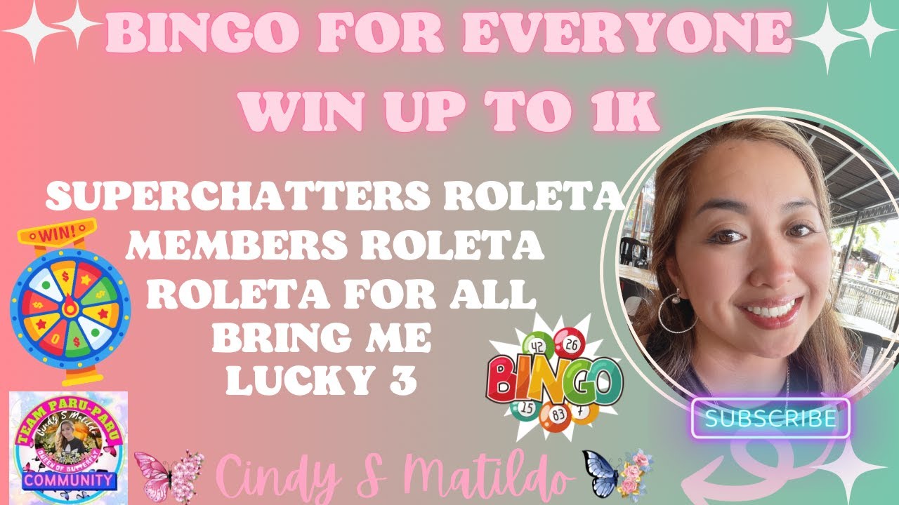 HELLO SUNDAY! BINGO FOR EVERYONE WIN UP TO 1K - YouTube