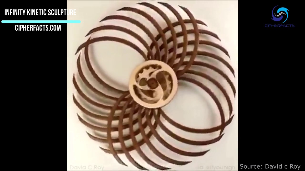 Infinity kinetic sculpture by David C Roy - YouTube