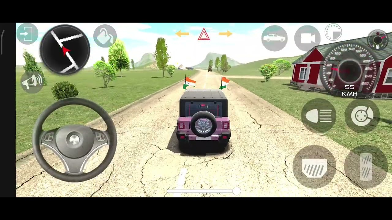 Mahindra Thar Wala//Violet Mahindra Thar Wala Driving Skill Game Play//Mahindra Thar 4x4 #games ...