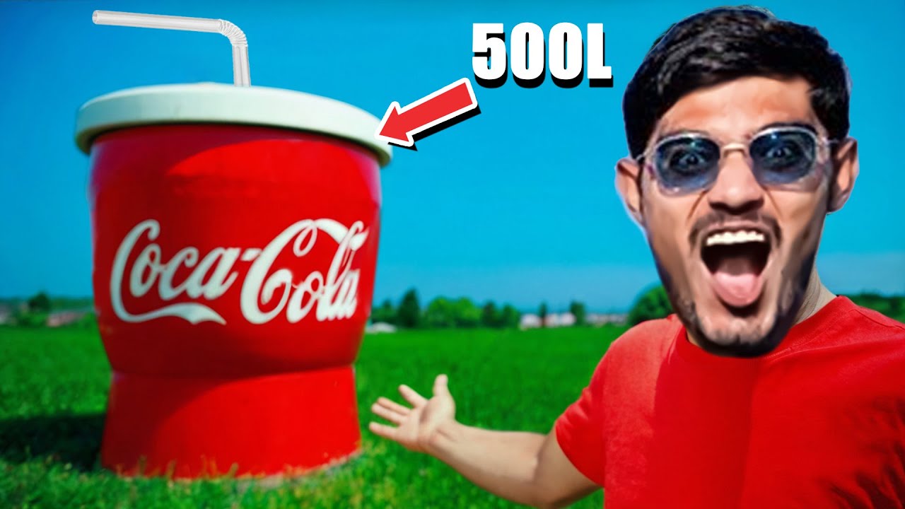 500-Liter Coca-Cola Fountain: Can It Work? | Giant Soda Experiment ...