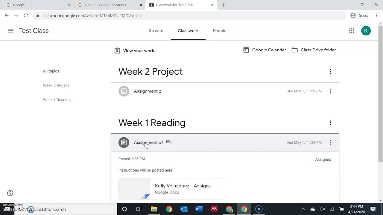 Google Classroom Tutorial - YouTube