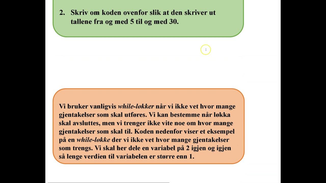 Løkker (programmering med Python) - YouTube