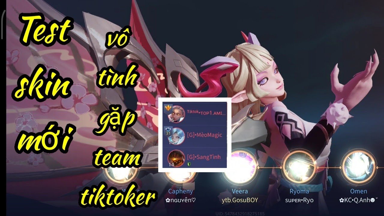 Gosu test skin Verra kimono vô tình gặp Hội Tiktoker - Đối đầu Tiktoker ...