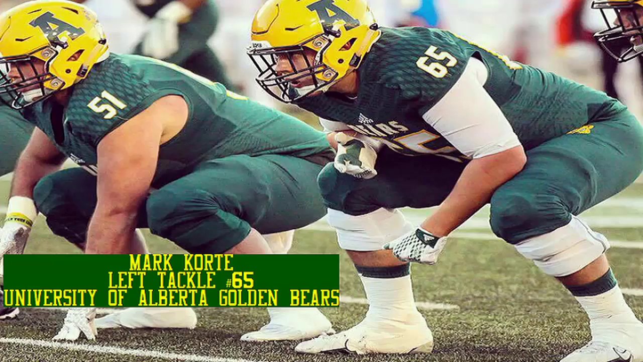 OL MARK KORTE - 2018 NFL/CFL Draft Prospect (Alberta) - YouTube