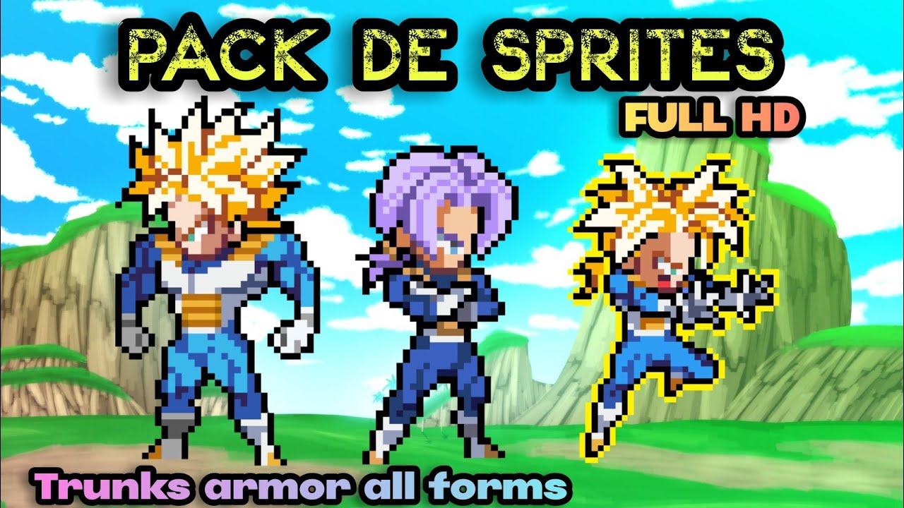 PACK DE SPRITES DE TRUNKS CON ARMADURA ( ALL FORMS ) - YouTube