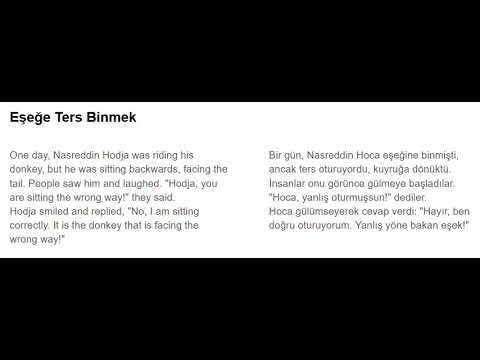 Nasreddin hoca Eşşeğe ters binerse