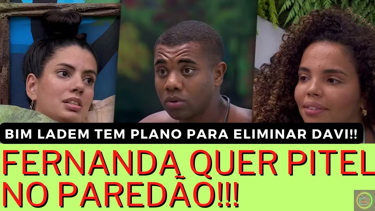Fernanda quer Pitel no paredão !! Bim Ladem tem plano para eliminar Davi !! #bbb24 #bbb #davibbb ...
