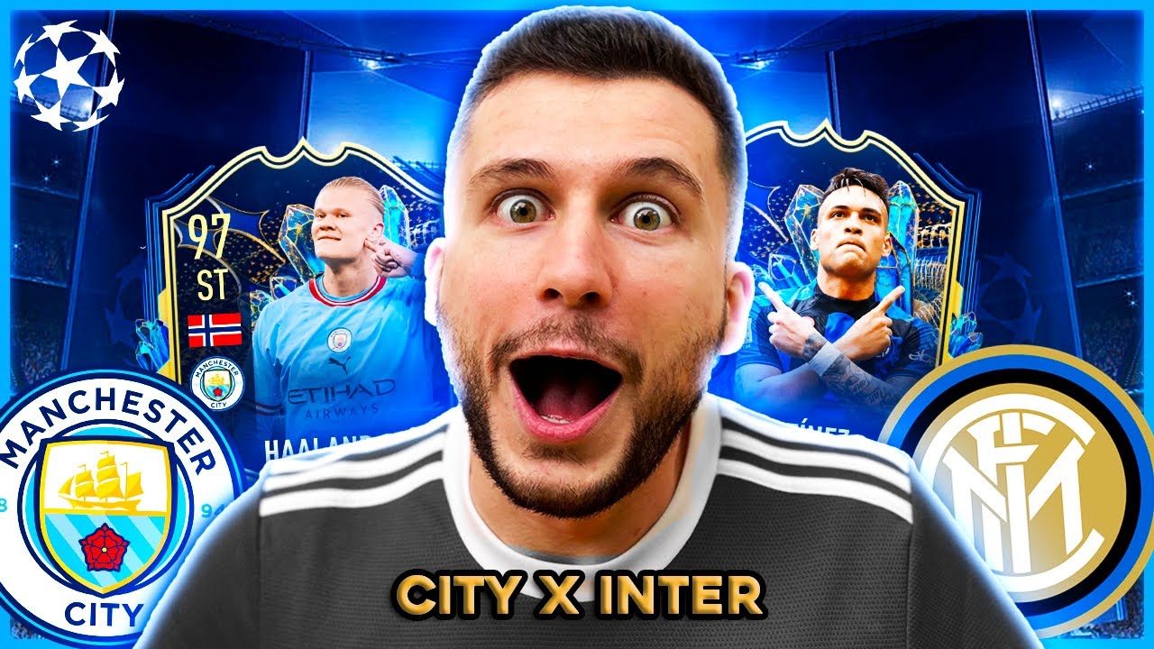 MANCHESTER CITY X INTER DE MILÃO, MONTEI O CONFRONTO NO FIFA E JOGUEI A ...