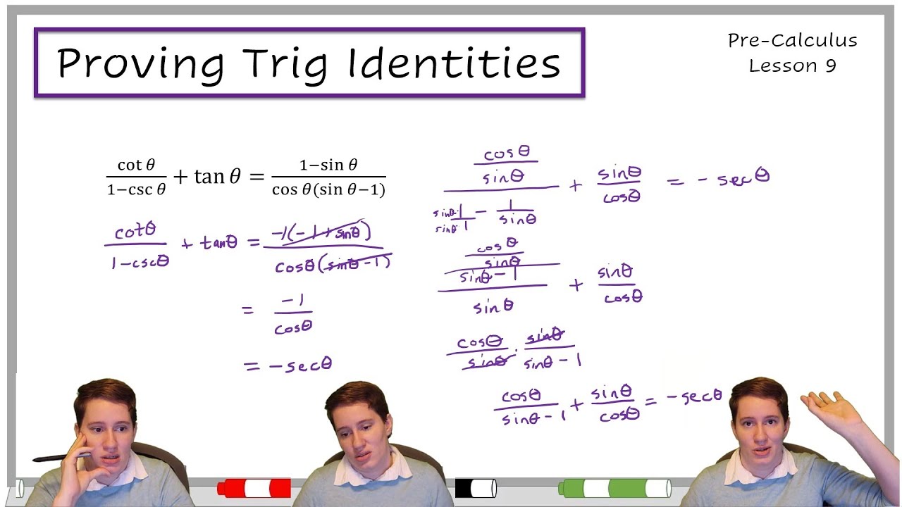 KStevMath - Precalculus Math U See - Lesson 9 - Proving Trig Identities ...
