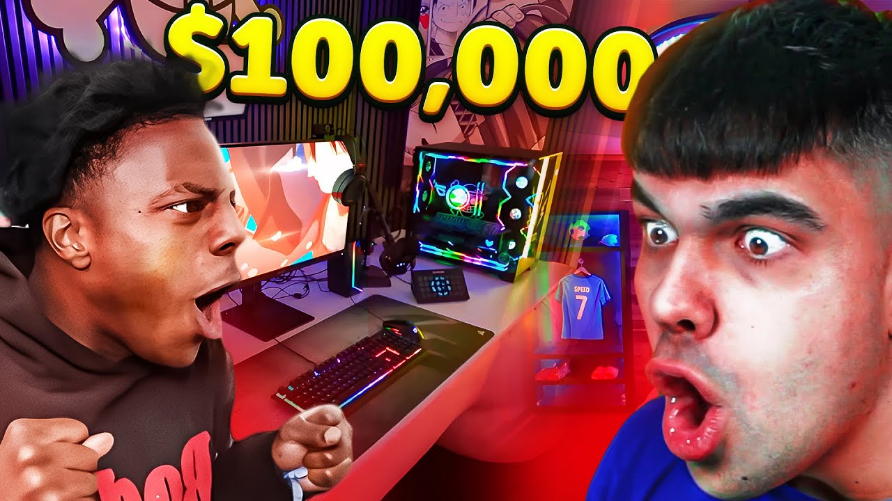IShowSpeed MONTA SU SETUP POR 100.000$ - YouTube