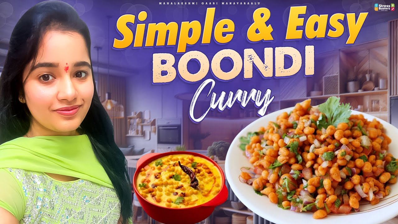 Simple and Easy Boondi Curry Recipe - YouTube