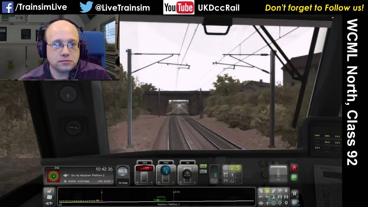 Train Simulator 2015 - WCML North Class 92 - YouTube