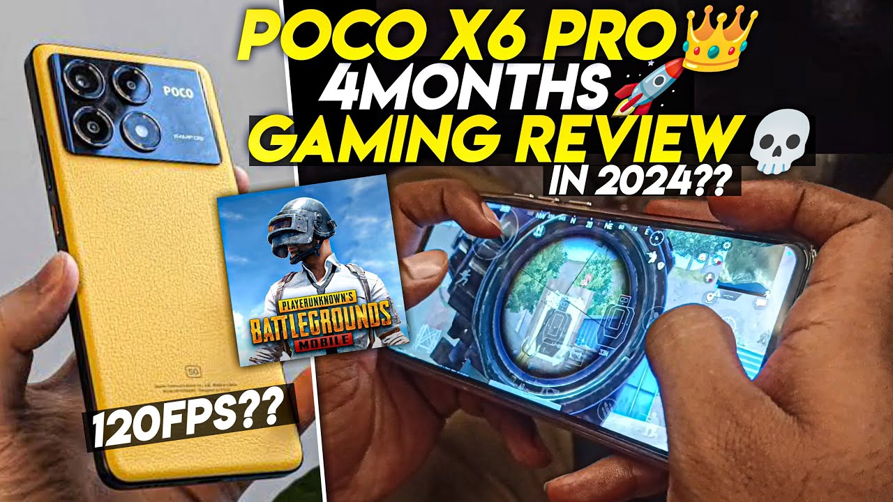 POCO X6 PRO 5G GAMING REVIEW AFTER 4 MONTHS🔥•120FPS GAMING🚀•POCO X6 PRO ...